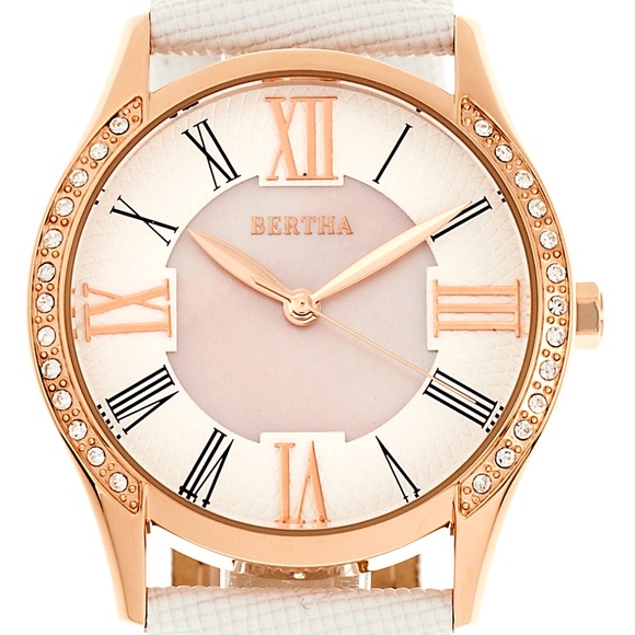 Bertha | Accessories | Stunning Color Combination Genuine Leather Watch ...